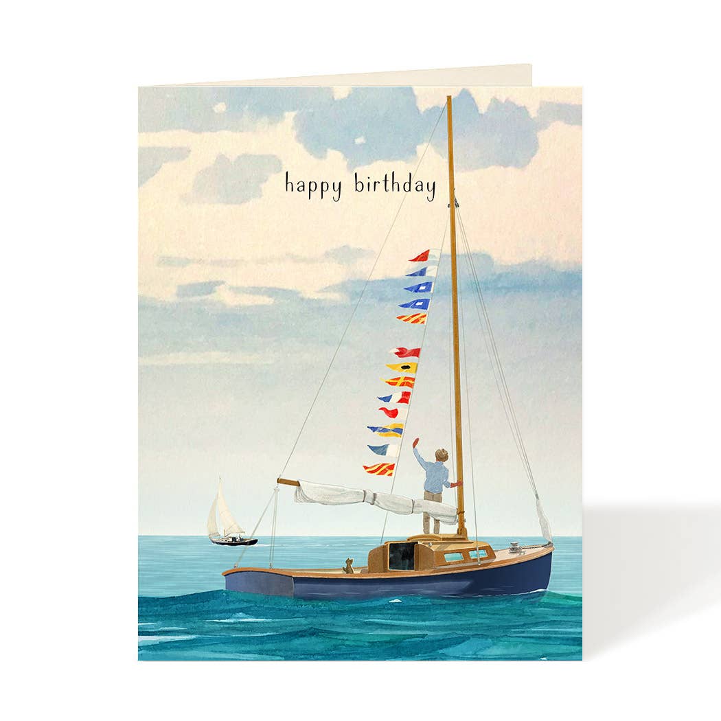 Birthday Sailing - Birthday Greeting Cards | Lewes Lettering Co.