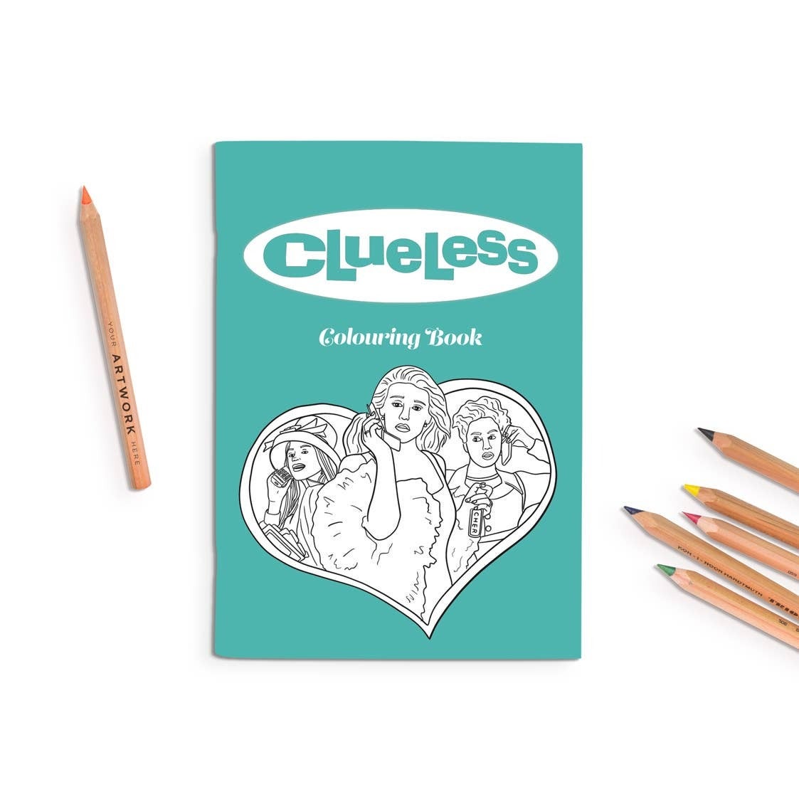 Clueless Colouring Book | Lewes Lettering Co.