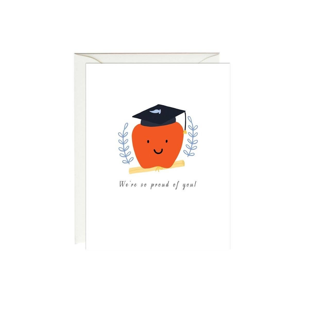 Apple Graduation Card | Lewes Lettering Co.