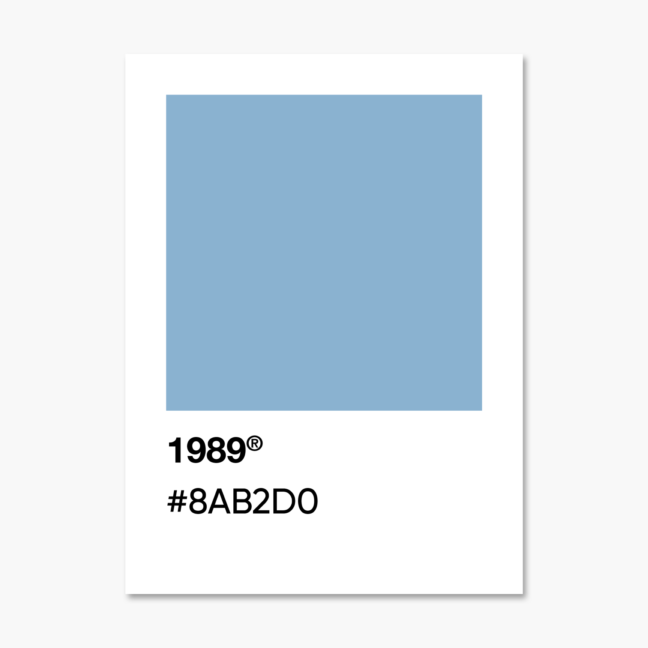 1989 Taylor Album - Color Palette Sticker | Lewes Lettering Co.