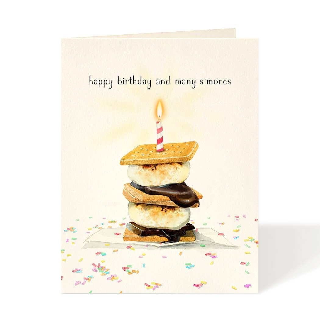 Many S'mores - Birthday Greeting Card | Lewes Lettering Co.